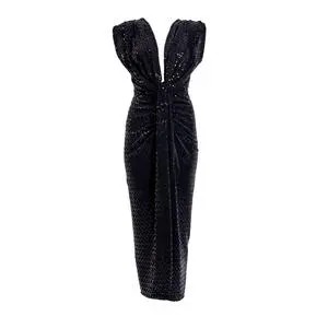 CHIARELLA Gala Sequin Maxi Dress - Black