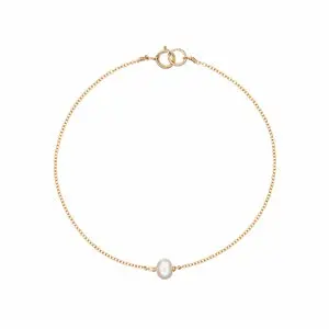 LILY & ROO Single Pearl Bracelet - Gold