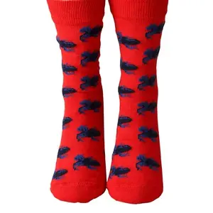 F3ROG BY RANA Red / Blue / Black Red & Blue Frog Socks - Red/blue/black