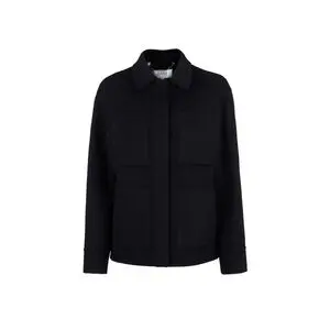 GUARDS LONDON Joanna Wool Cashmere Short Jacket - Black