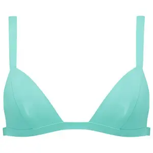 ELISSA POPPY Latex Triangle Bra Jade - Green