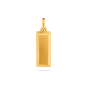 7879 Bullion Bar Pendant - Gold