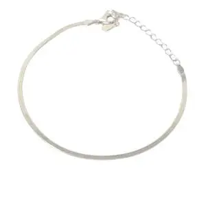 HARFI Sterling Everyday Herringbone Chain Bracelet - Silver