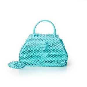 MYTH HOUSE Awuraba Trapezium Handbag - Blue/green