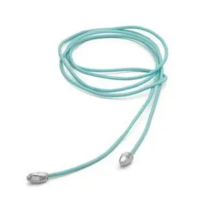 EVA REMENYI Origin Bow Necklace Silver - Blue