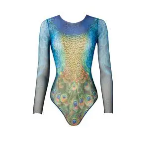 RODA SMARTSWIMWEAR Long Sleeve Mesh One-piece Swimsuit - Blue