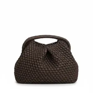 SPRINGMOONATELIER Handmade Raffia Top-handle Bag – Olive - Green