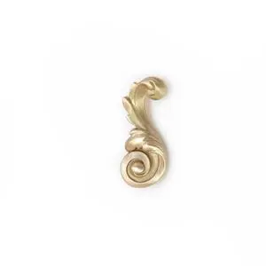 GABRIELLA ALICIA Gabriella Alicia Acanthus Leaf Brooch In Sterling Silver Gold