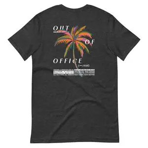 ANCHOR & CREW Heather Out Of Office Passenger Organic Cotton T-shirt - Black