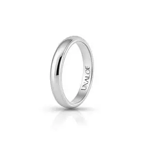 UNALOE Wide Smooth Sterling Band: Strength, Grace, And Authenticity - Silver
