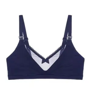 JOURNELLE Victoire Maternity Wireless Bra Midnight - Blue