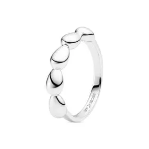 SIF JAKOBS JEWELLERY Ring Goccia Piccolo Pianura - Silver