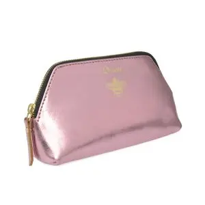 VIDA VIDA Solar Metallic Leather Make-up Bag - Pink
