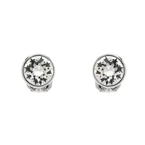 EMMA HOLLAND JEWELLERY Platinum Crystal Stud Clip Earrings - Silver