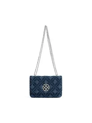 ORANGE CUBE Mosaic Urban Crossbody Bag Denim - Blue