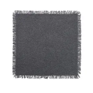 MOHAIR&ANGORA Wool Foulard Caria Grey