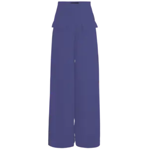 Layo G Stretch Wide-leg Dress Pants — Ocean - Blue