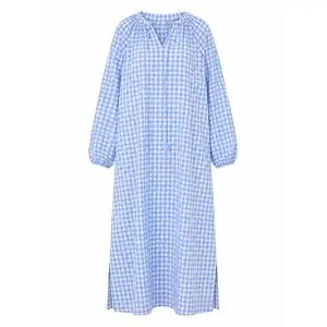 Mind Traveler Matilde Light Gingham Dress - Blue