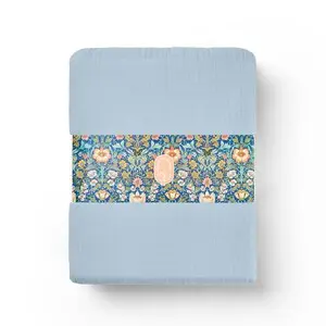 HOUSE OF BENGAL Muslin Duvet Set King - Blue