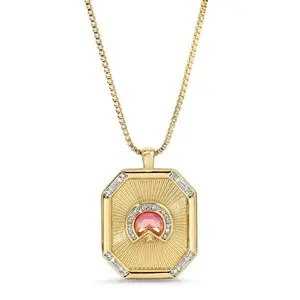 GLAMROCKS JEWELRY Daybreak Medallion Necklace - Yellow