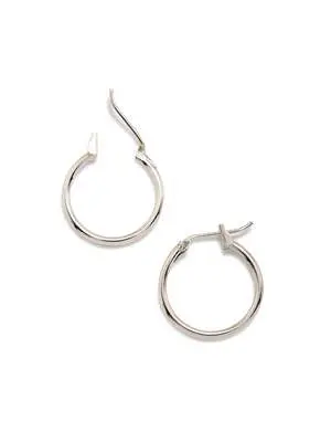 JAREDJAMIN Kahlo Hoop Click-top Earrings - Silver