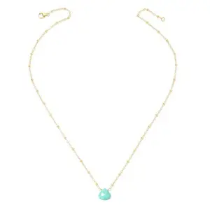 HEATHER HAWKINS Gold-filled Turquoise Gemstone Necklace - Blue