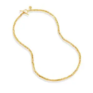 DOWER & HALL Rice Nomad Necklace In Vermeil - Gold