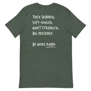 ANCHOR & CREW Think Ocean Rhino Aspirations Cotton T-shirt - Green