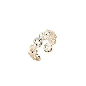 POSH TOTTY DESIGNS Curb Link Open Ring - Silver