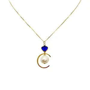 ARACHELI STUDIO Spade X Pearls Chain Necklace