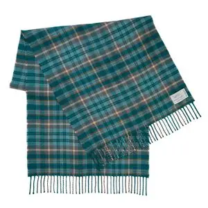 ARAMINTA CAMPBELL West Coast Waters Lambswool Shawl Turquoise - Blue