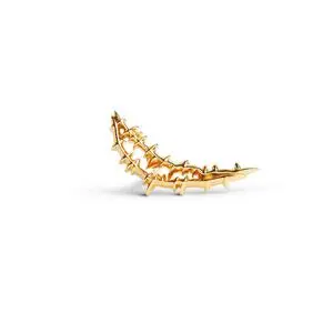 KASUN LONDON Smile Stud Earrings Vermeil - Gold