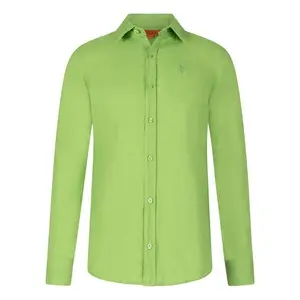 MAISON TANGERINE Pistachio Linen Shirt For