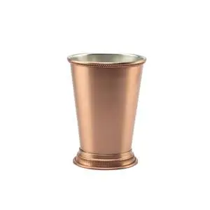 ANATOLIACRAFT Copper Julep Cup With Etched Detail - Brown