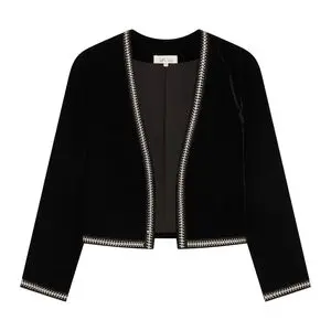 LITTLE LIES Metal Guru Studded Velvet Jacket