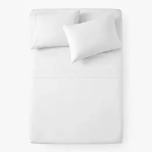 PURE PARIMA Silken Sateen Tencel™ Sheet Set Pearl - White
