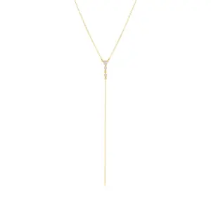SET & STONES Miley Lariat Necklace - Gold