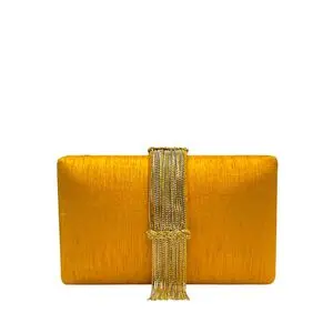 SIMITRI Fringe Clutch - Gold