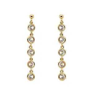 EMMA HOLLAND JEWELLERY Cz Droplet Earrings - Gold