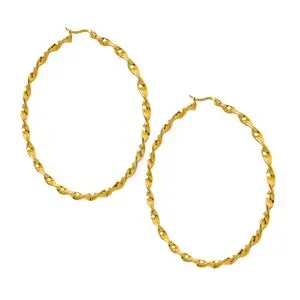 HOOPS + CHAINS LDN Rhi Rhi Hoops - Gold