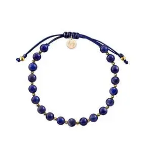 ADRIANA PAPPAS DESIGNS Lapis Bracelet Gold Filled - Yellow