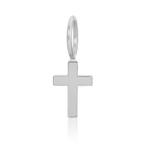 Maya Brenner Designs Charm Pendant - Cross White Gold Silver