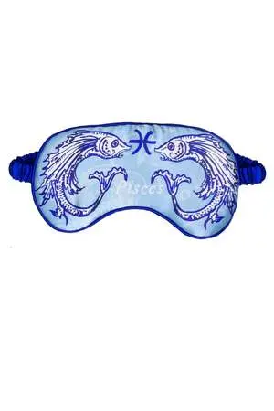 JESSICA RUSSELL FLINT Silk Eye Mask Pisces - Blue