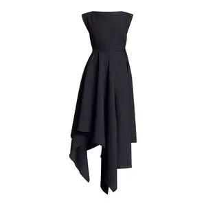MEEM LABEL Tolson Asymmetric Dress - Black