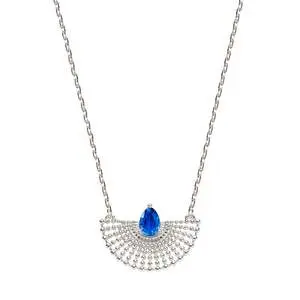CHARLOTTE'S WEB JEWELLERY Silver / Blue Surya Silver Necklace Kyanite - Silver/blue