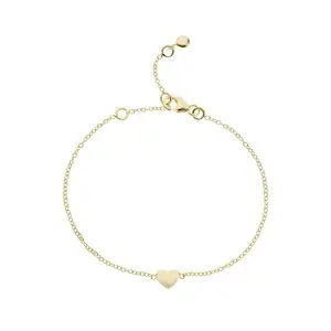 AUREE JEWELLERY Verona Vermeil Full Heart Bracelet - Gold