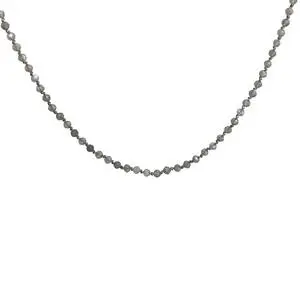 AMONTA Amonta Grey / Silver Labradorite Silk Necklace