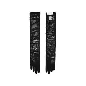 IOANA CIOLACU Tulle Gloves - Black