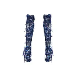 SARAH REGENSBURGER Goddess Summer Gloves Denim Blue