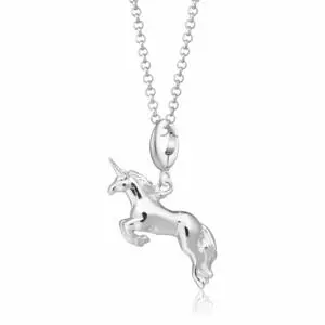 LILY CHARMED Sterling Unicorn Charm Necklace - Silver